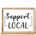 Support Local Svg Local Business Svg Shop Small Svg Local - Etsy