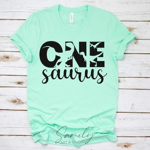 One Saurus Svg, First Birthday Svg, Birthday Dinosaur Svg, Cut File for ...