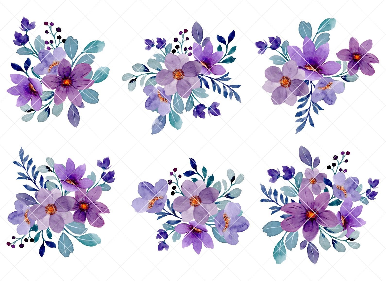 Purple Flower Vector