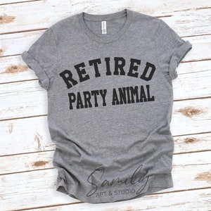 Retired Party Animal Svg, Cut File for Cricut and Silhouette - Etsy
