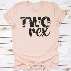 Two Rex Svg, Two Rex Birthday Svg, Two T Rex Svg, Two Saurus Svg ...