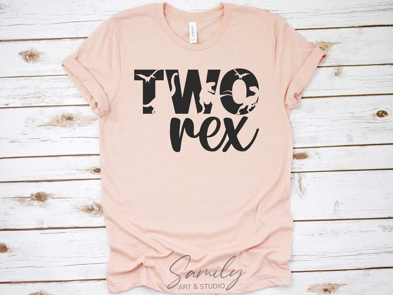 Two Rex Svg Two Rex Birthday Svg Two T Rex Svg Two Saurus - Etsy