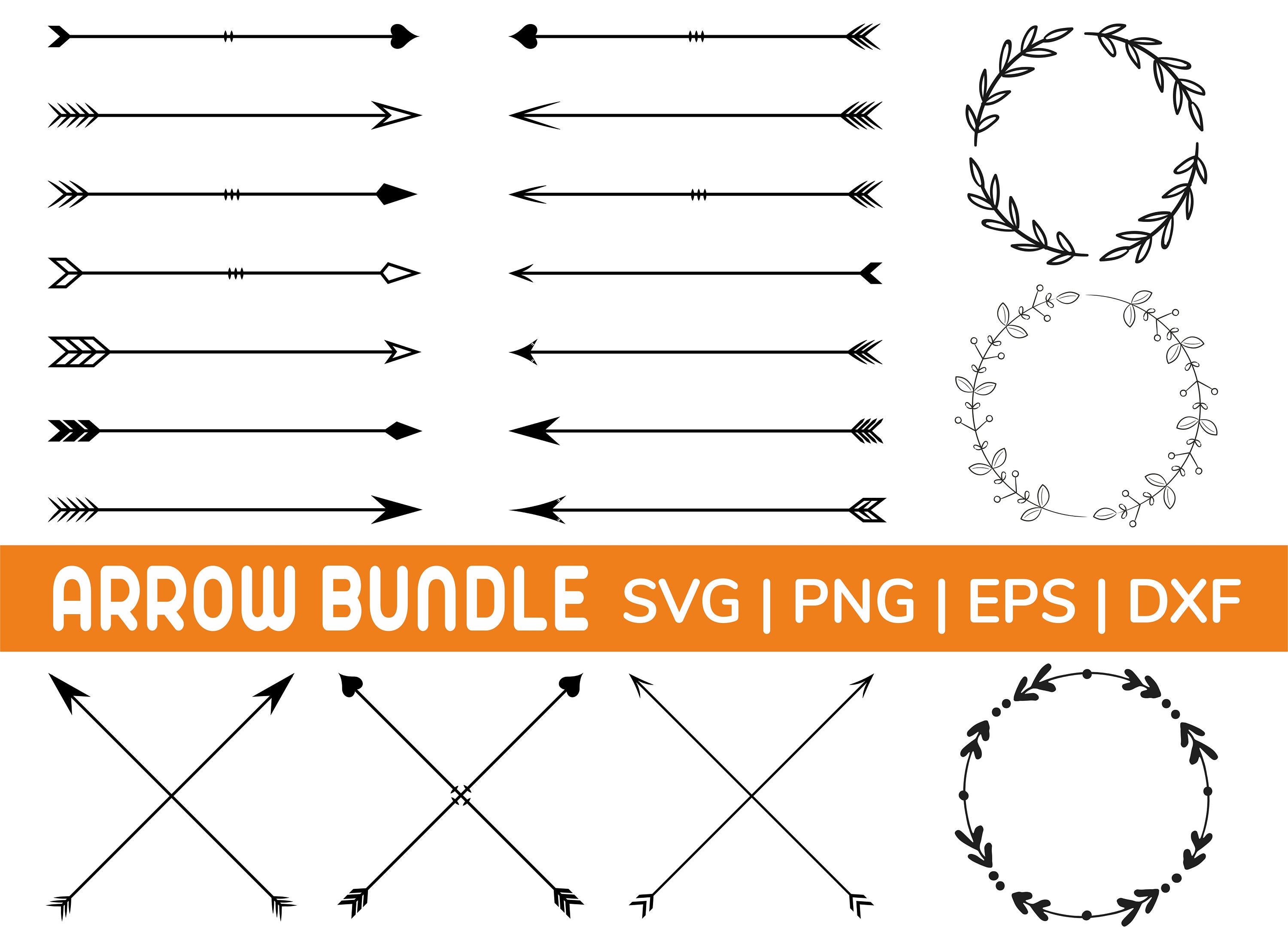 Arrow SVG Arrow Bundle SVG Files Arrow Files for Cricut - Etsy