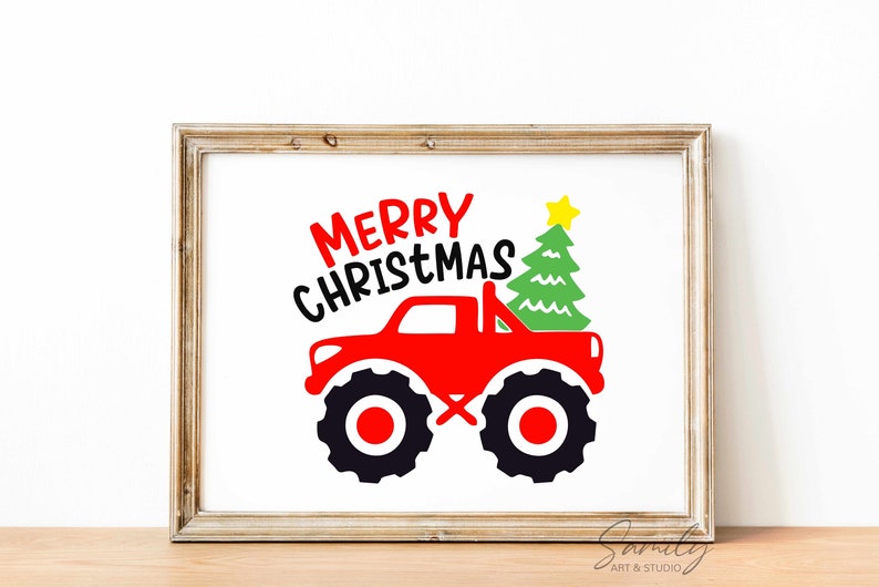 Christmas Truck and Tree Svg Merry Christmas Svg Christmas | Etsy