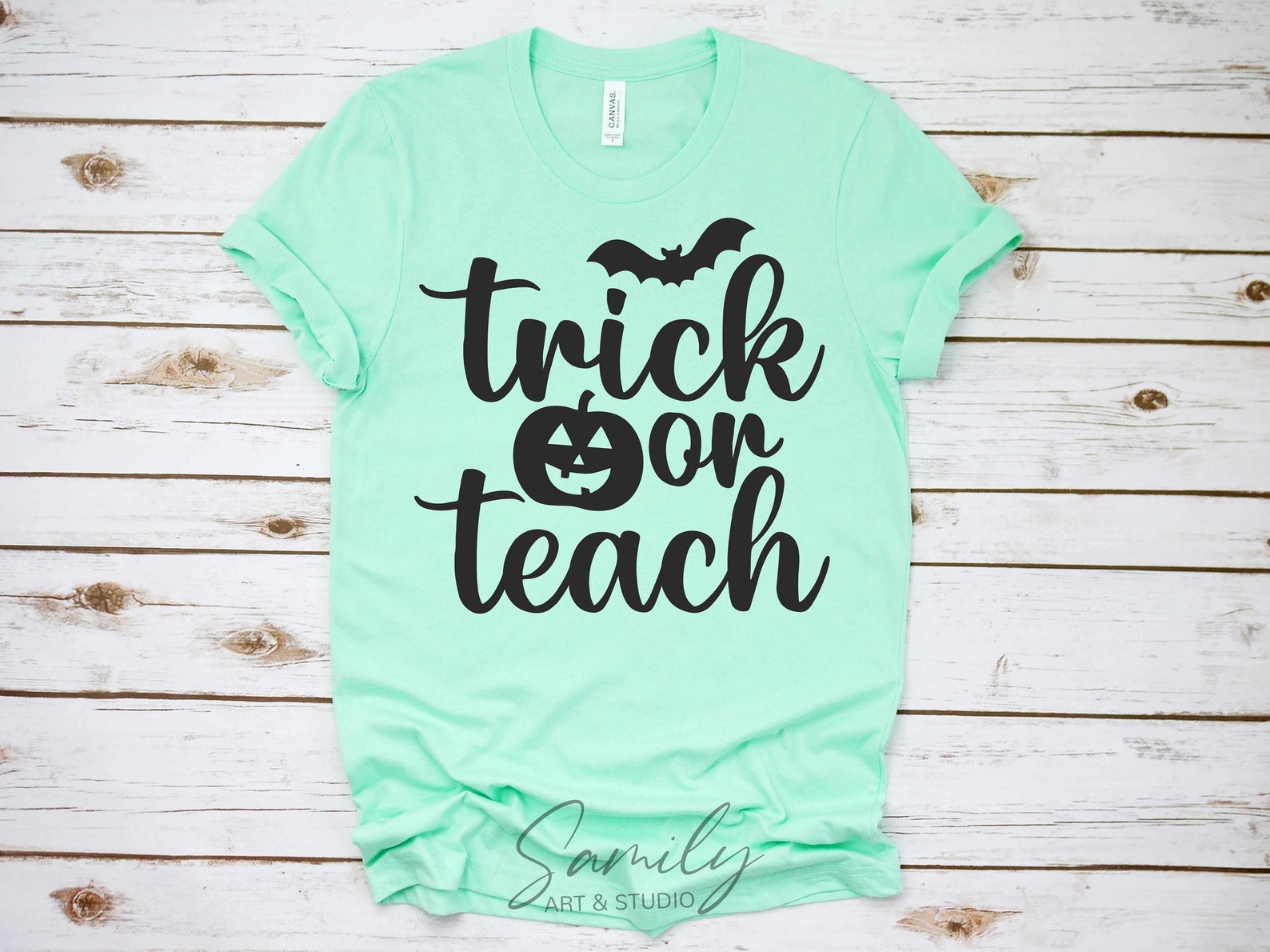 Trick or Teach Svg Halloween Svg Teacher Svg Witch Svg - Etsy