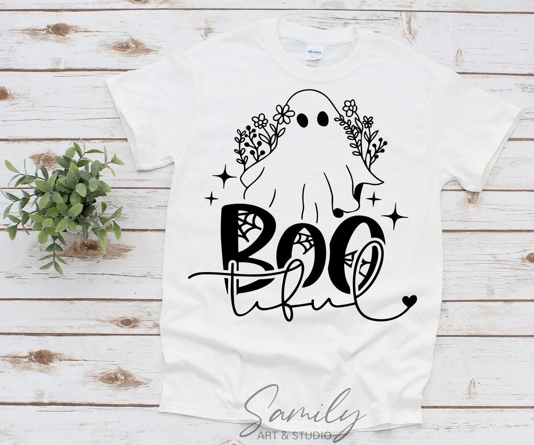 Boo Tiful Svg Halloween Svg Boo Svg Boo Spooky Ghost - Etsy