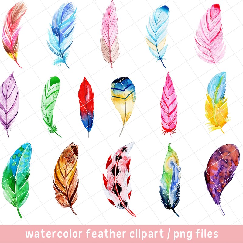 Feathers Clip Art - Etsy