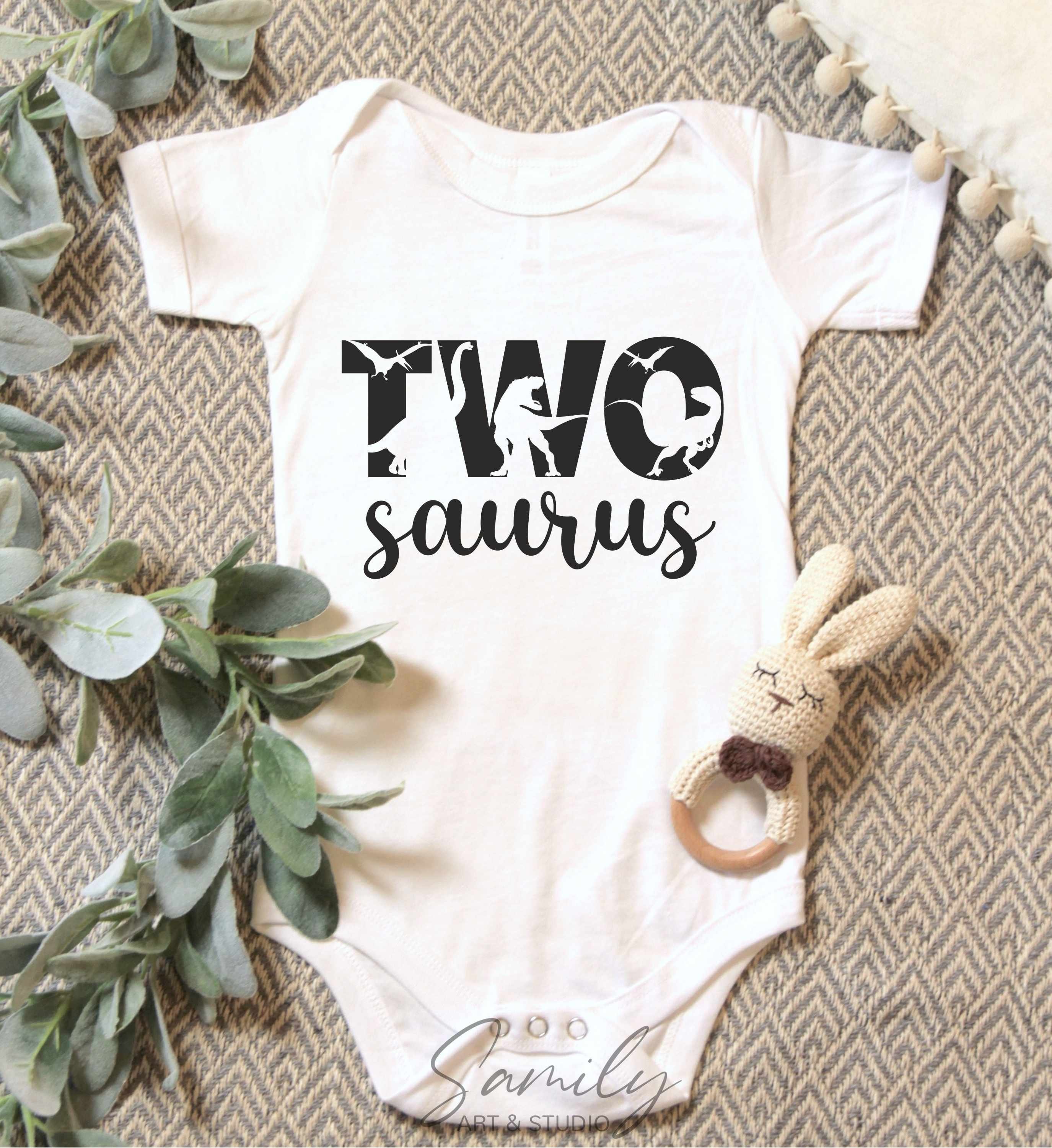 Two Saurus Svg Two Birthday Svg Birthday Dinosaur Svg Cut - Etsy Canada