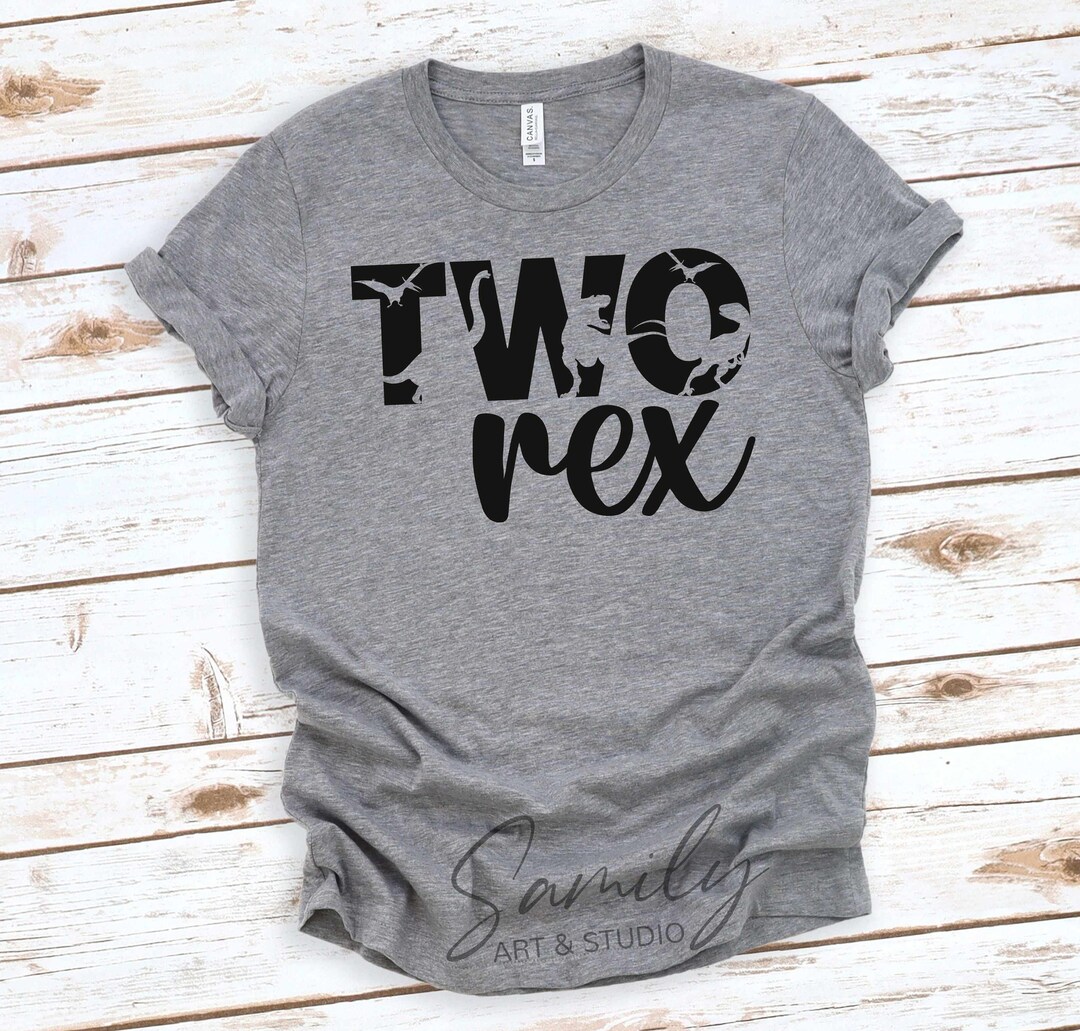Two Rex Svg, Two Rex Birthday Svg, Two T Rex Svg, Two Saurus Svg ...