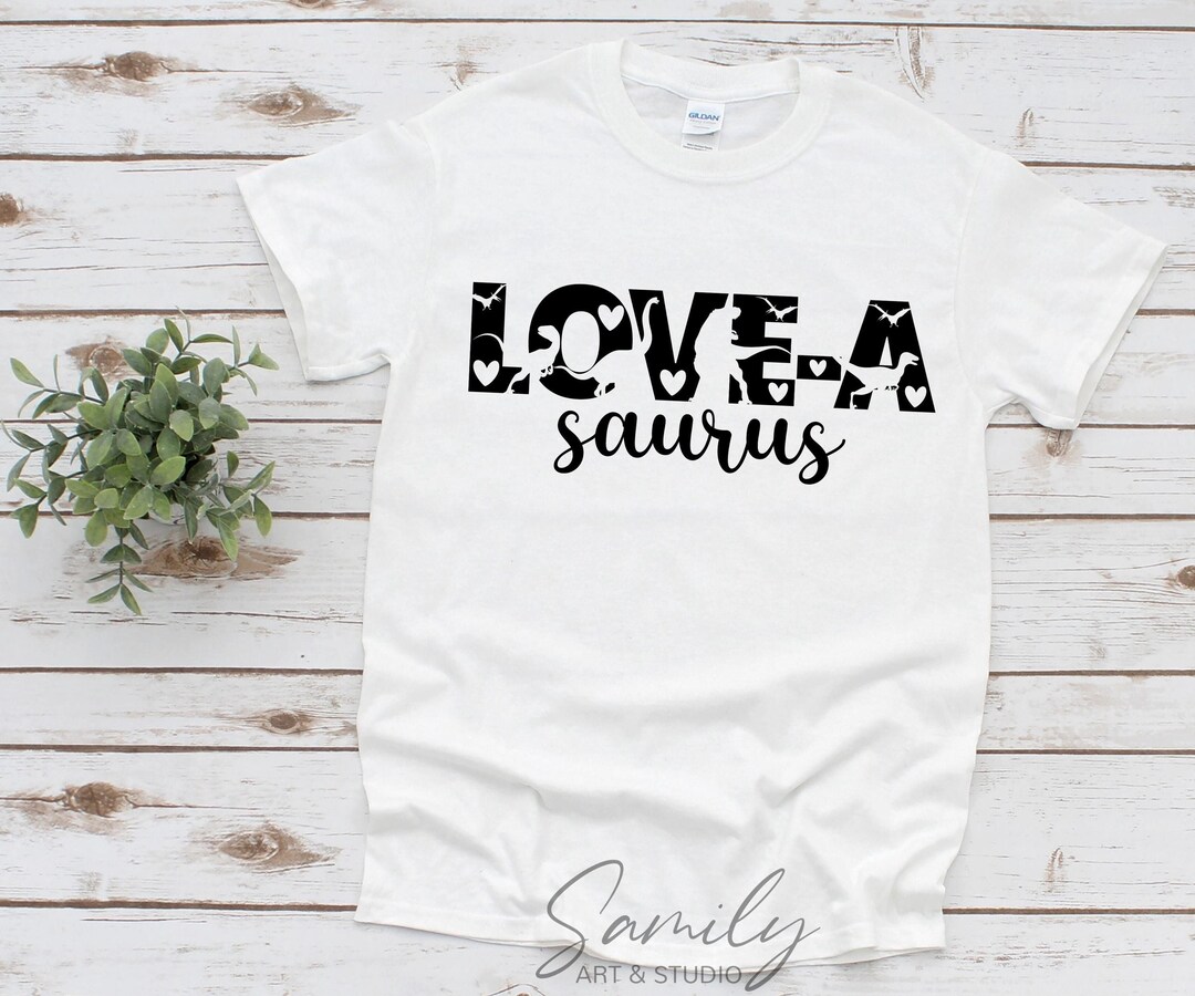 LOVE-A Saurus Svg, Valentine Dinosaur Svg, Valentines Day Svg, Dinosaur ...