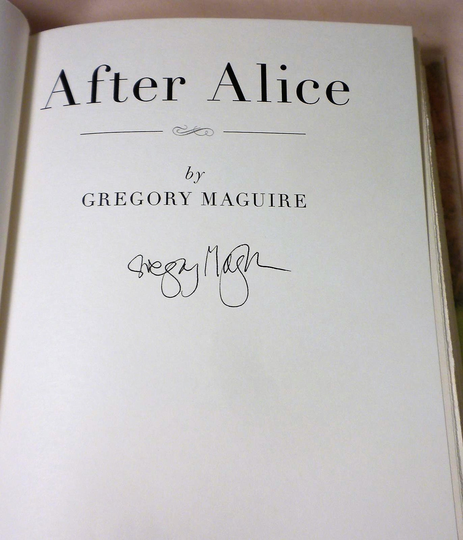 SIGNED After Alice Gregory Maguire Signed on the Title - Etsy
