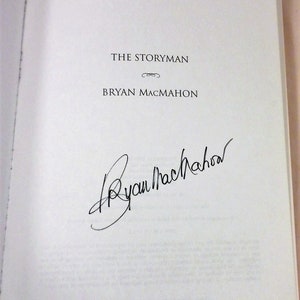 SIGNED, the Storyman, Byran Macmahon, Signed on the Title Page, First ...