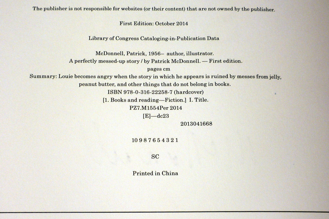 SIGNED A Perfectly Messed-up Story Patrick Mcdonnell First - Etsy