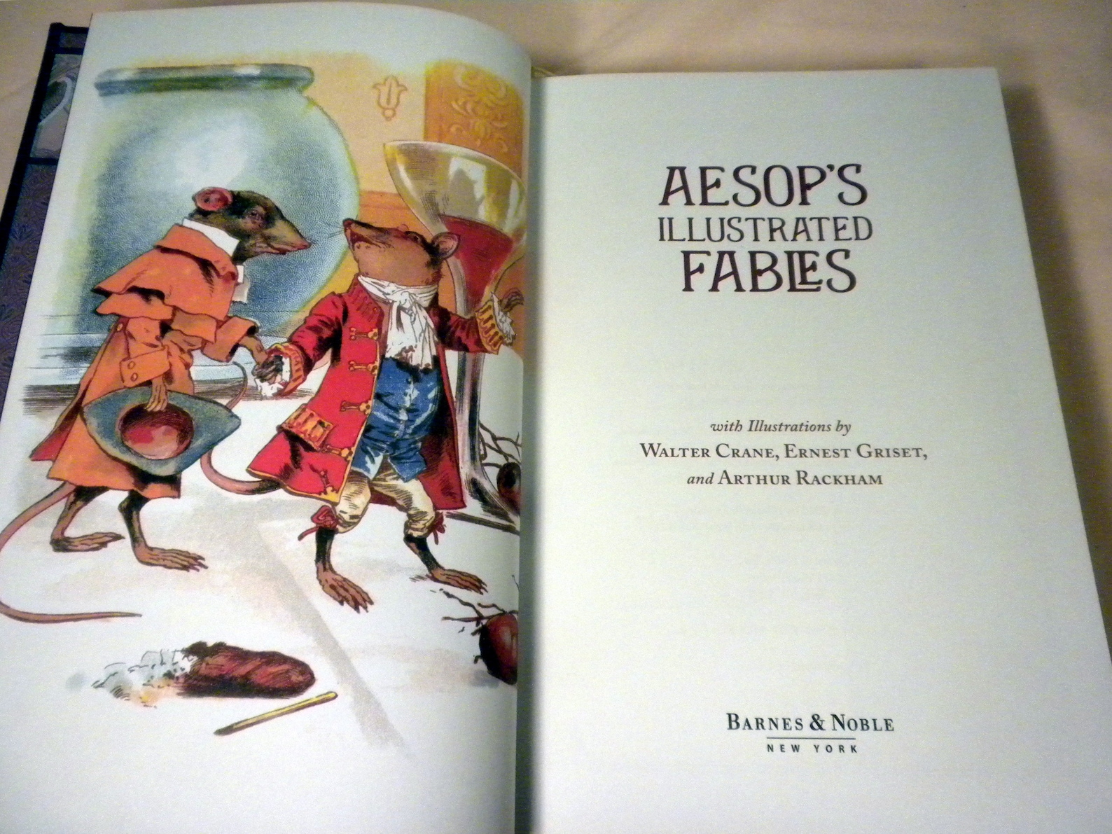 AESOP'S ILLUSTRATED FABLES Barnes & Noble Collectible | Etsy