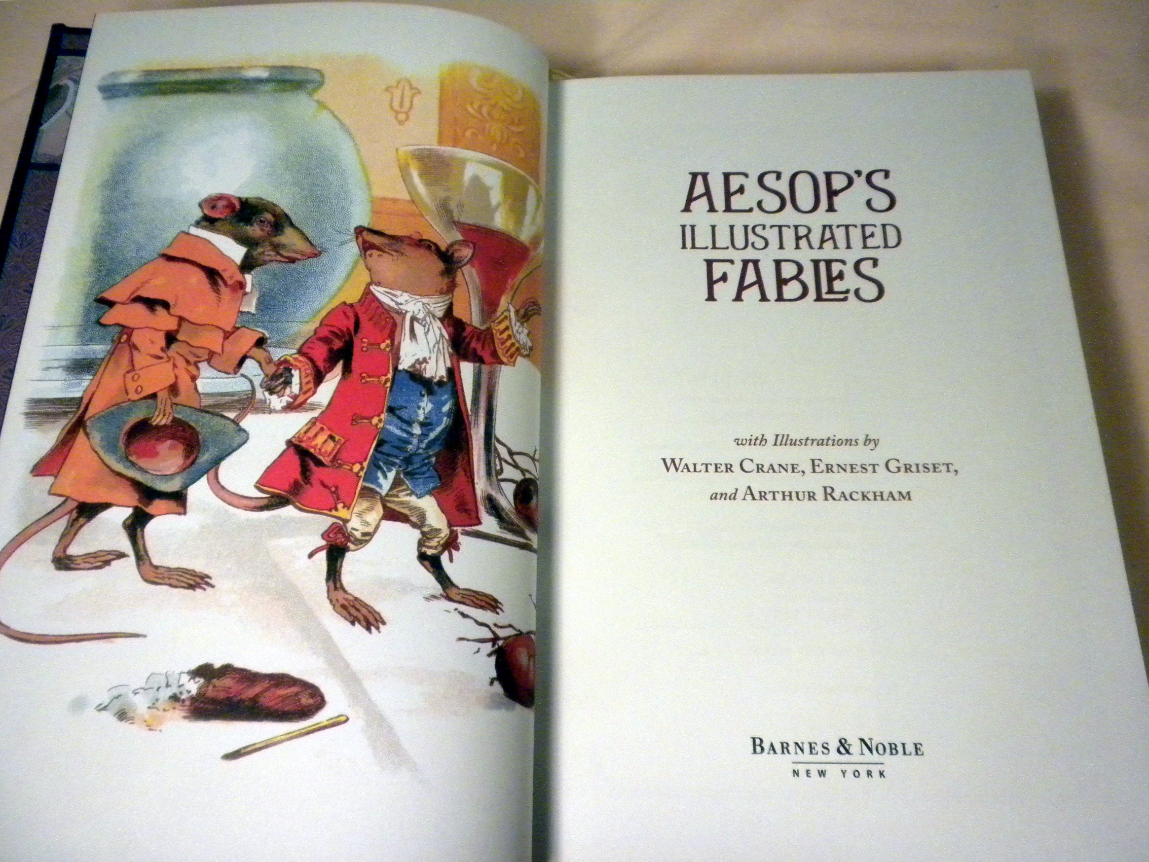 AESOP'S ILLUSTRATED FABLES Barnes & Noble Collectible | Etsy