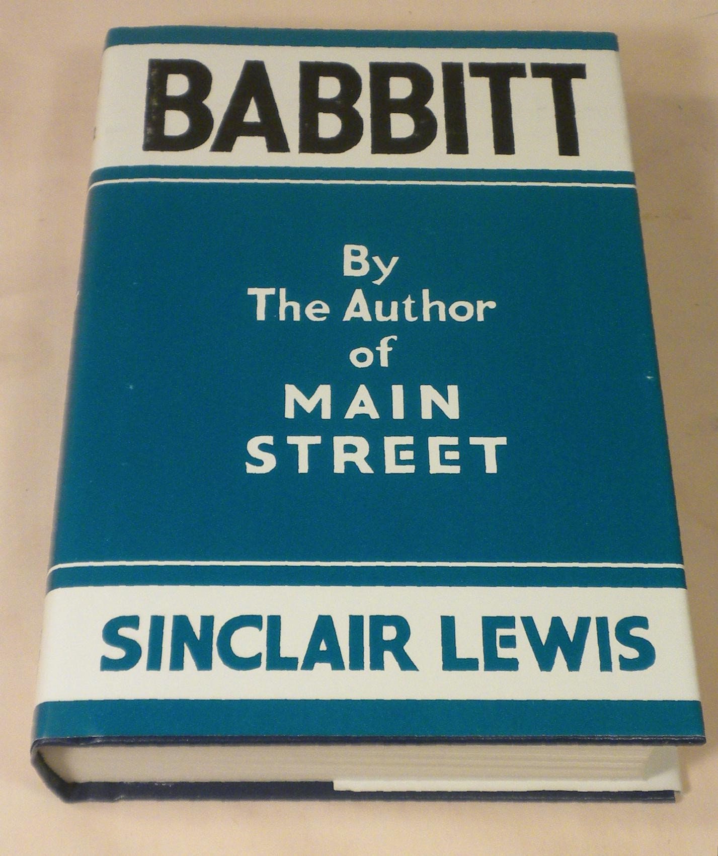 Babbitt Sinclair Lewis First Edition Facsimile of the 1922 - Etsy