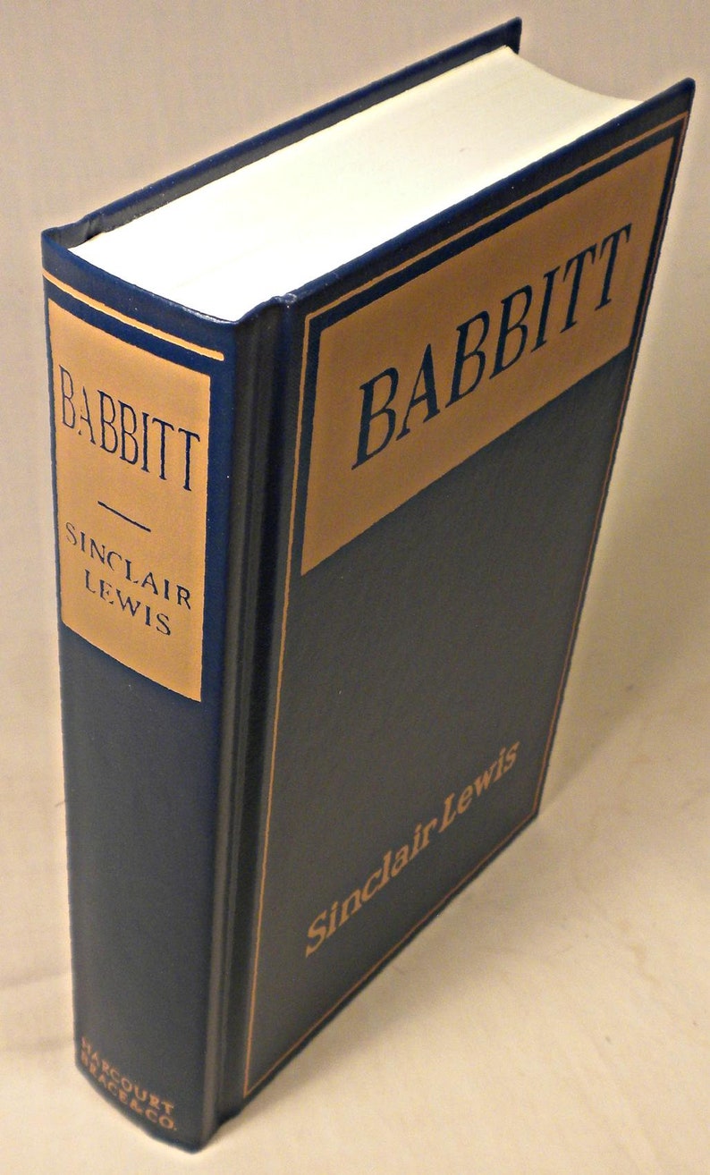 Babbitt Sinclair Lewis First Edition Facsimile of the 1922 | Etsy