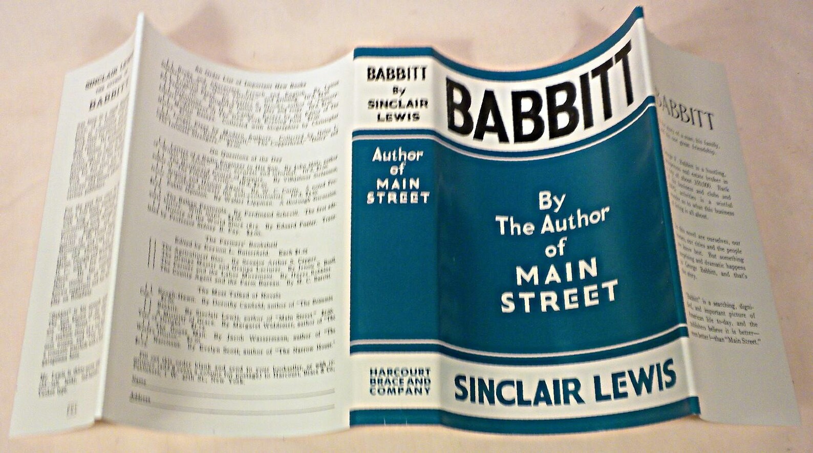 Babbitt Sinclair Lewis First Edition Facsimile of the 1922 | Etsy