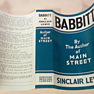 Babbitt, Sinclair Lewis, First Edition Facsimile of the 1922 Classic, With Slipcase - Etsy
