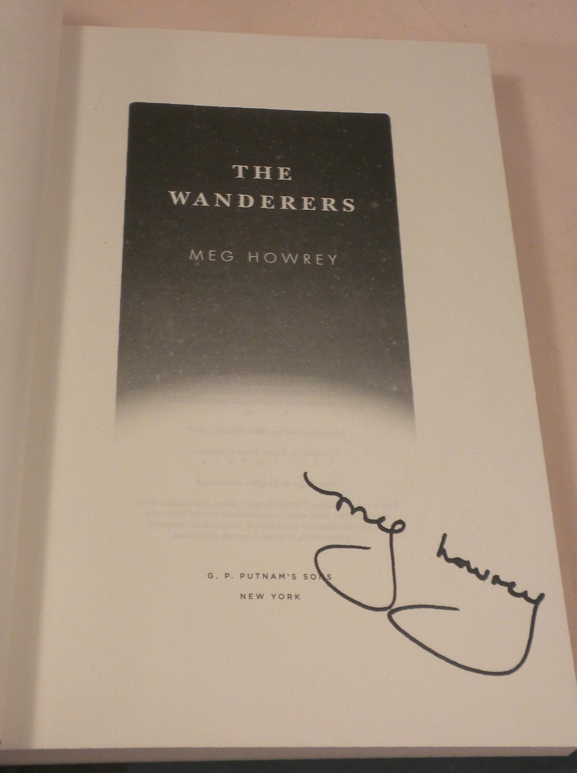 SIGNED The Wanderers Meg Howrey Signed on the title page | Etsy