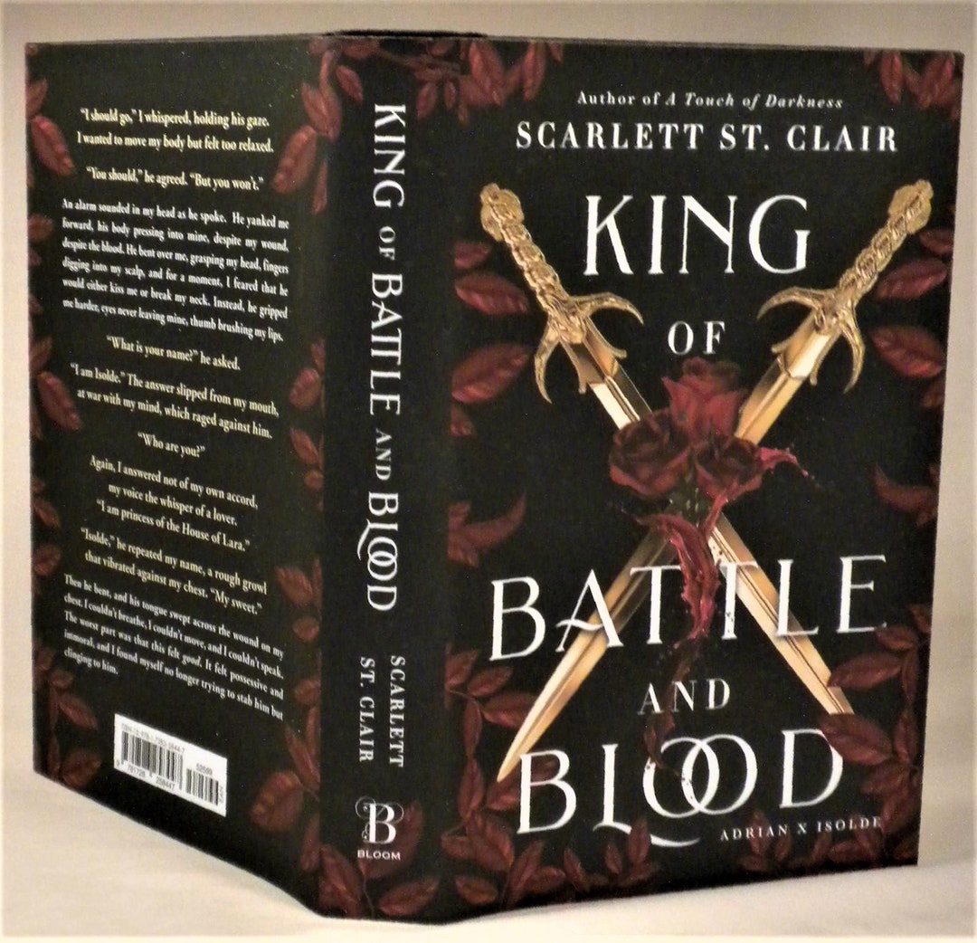 SIGNED, King of Battle and Blood, Scarlett St. Clair, First Edition, New, Adrian X Isolde - Etsy