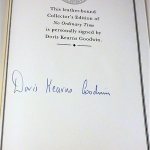 SIGNED, No Ordinary Time: Franklin and Eleanor Roosevelt - the Home ...