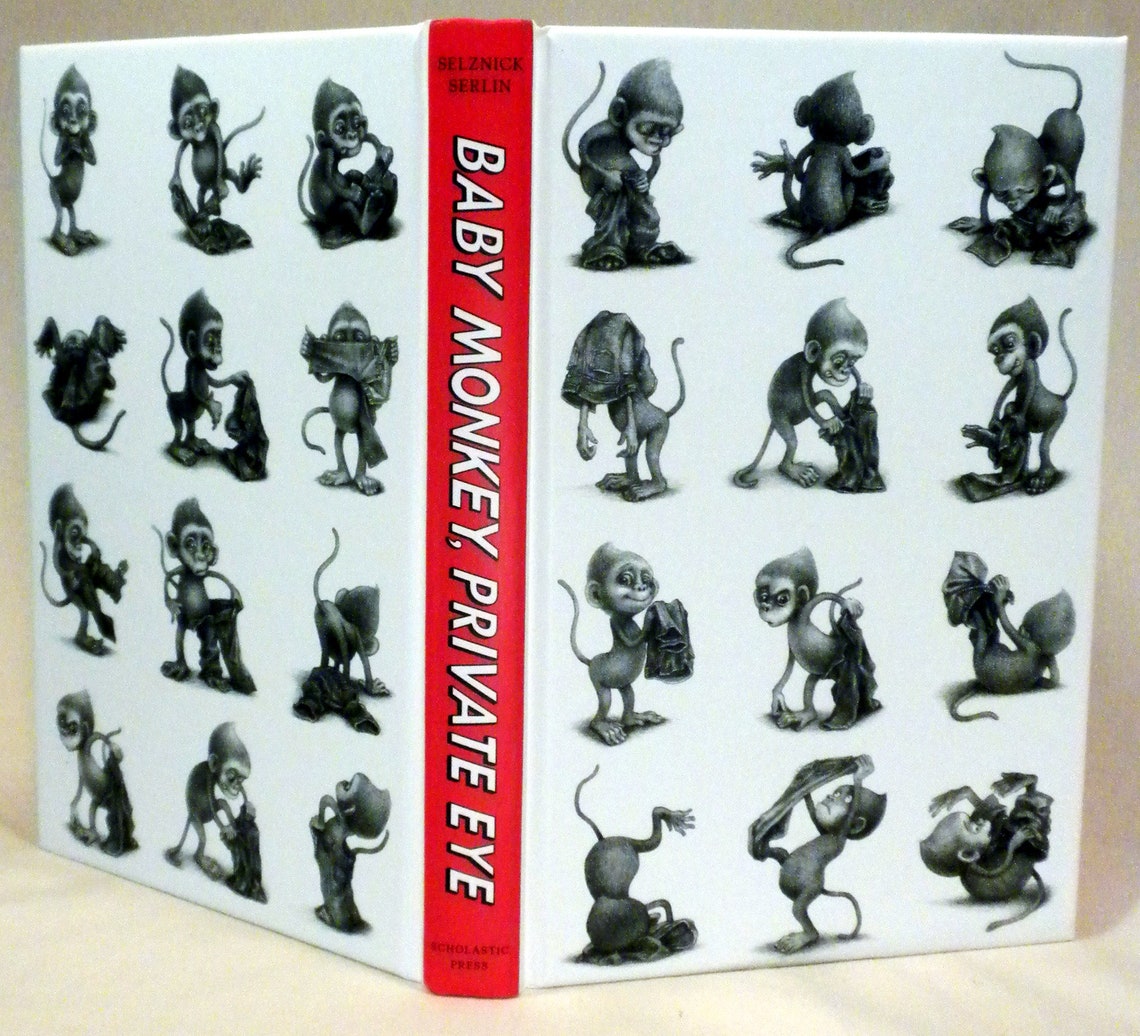 DOUBLE SIGNED Baby Monkey Private Eye Brian Selznick/david | Etsy Australia