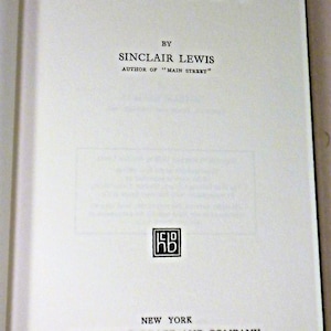 Babbitt, Sinclair Lewis, First Edition Facsimile of the 1922 Classic, With Slipcase - Etsy