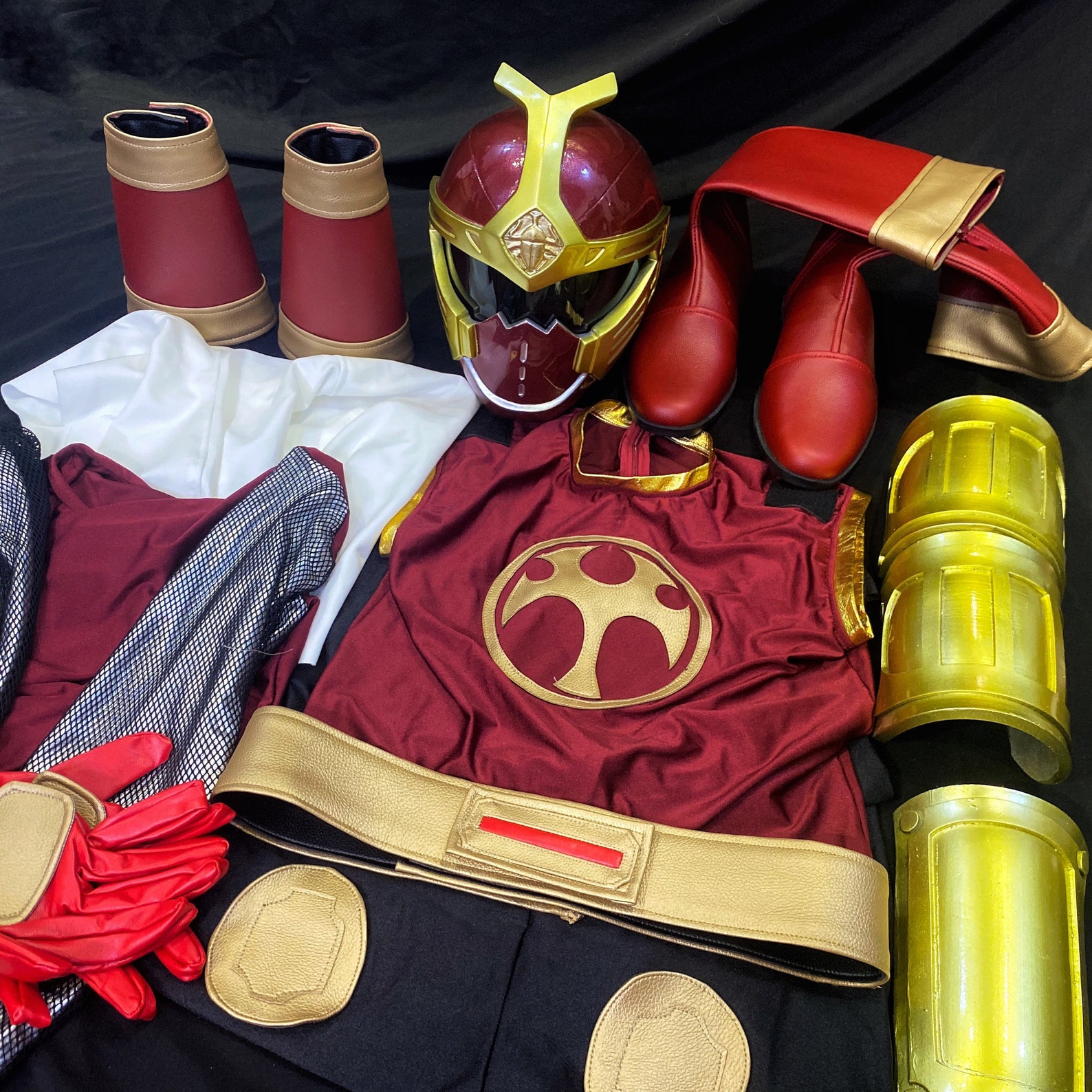 Crimson Thunder Ranger NINJA STORM Cosplay Costume Power | Etsy