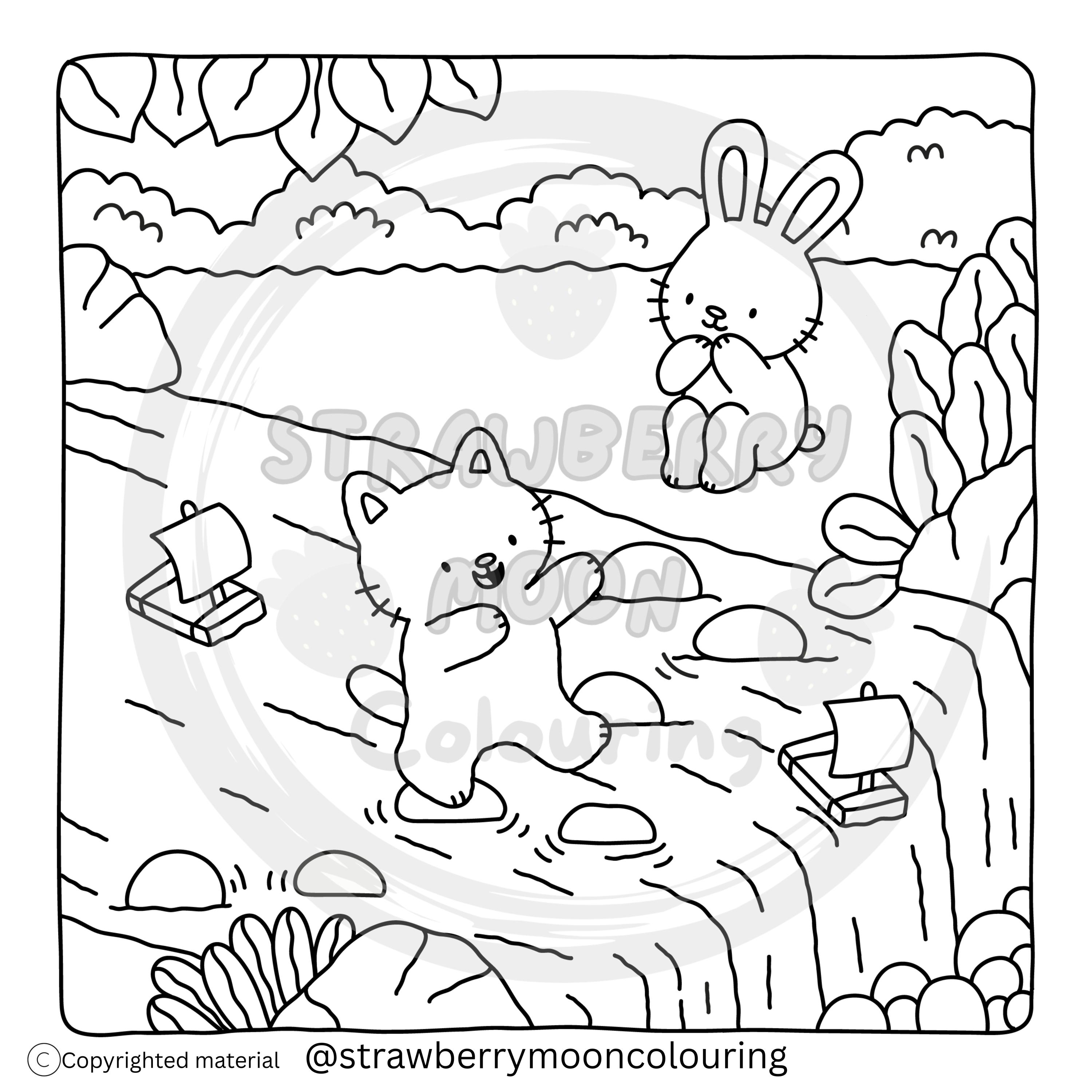 Wispy Woods, Cute and Cozy Colouring Book. by Hannah Mitchell. - Etsy UK
