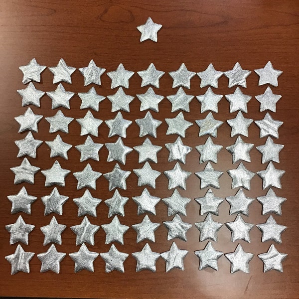 Metallic Stars - Etsy