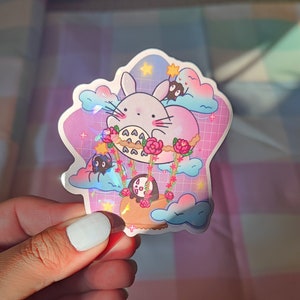 Studio Ghibli Sticker Kawaii Cute Totoro Soot Sprite No Face Sticker ...