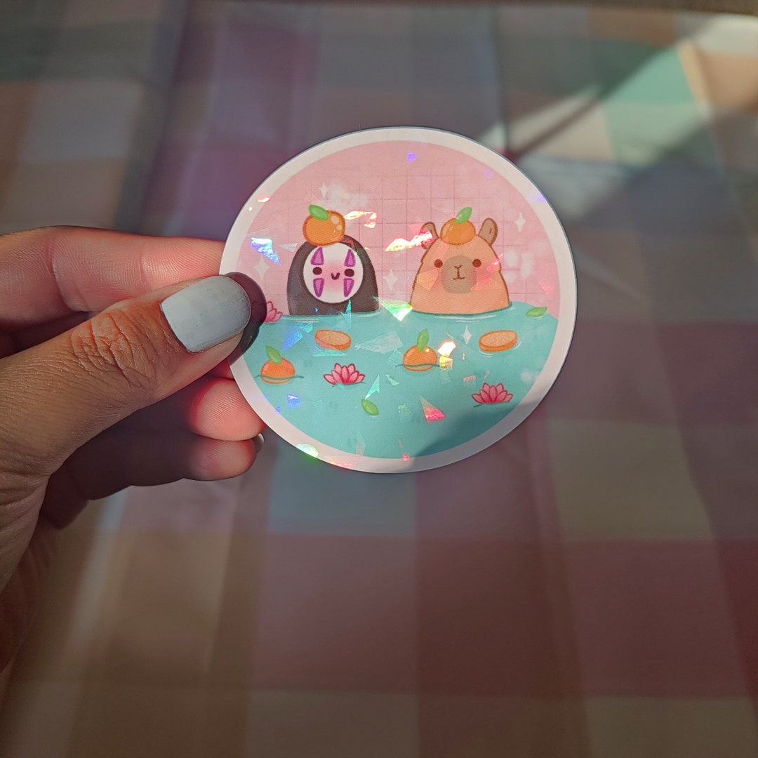Studio Ghibli Sticker Kawaii No Face Spirited Away, Cute Capybara ...