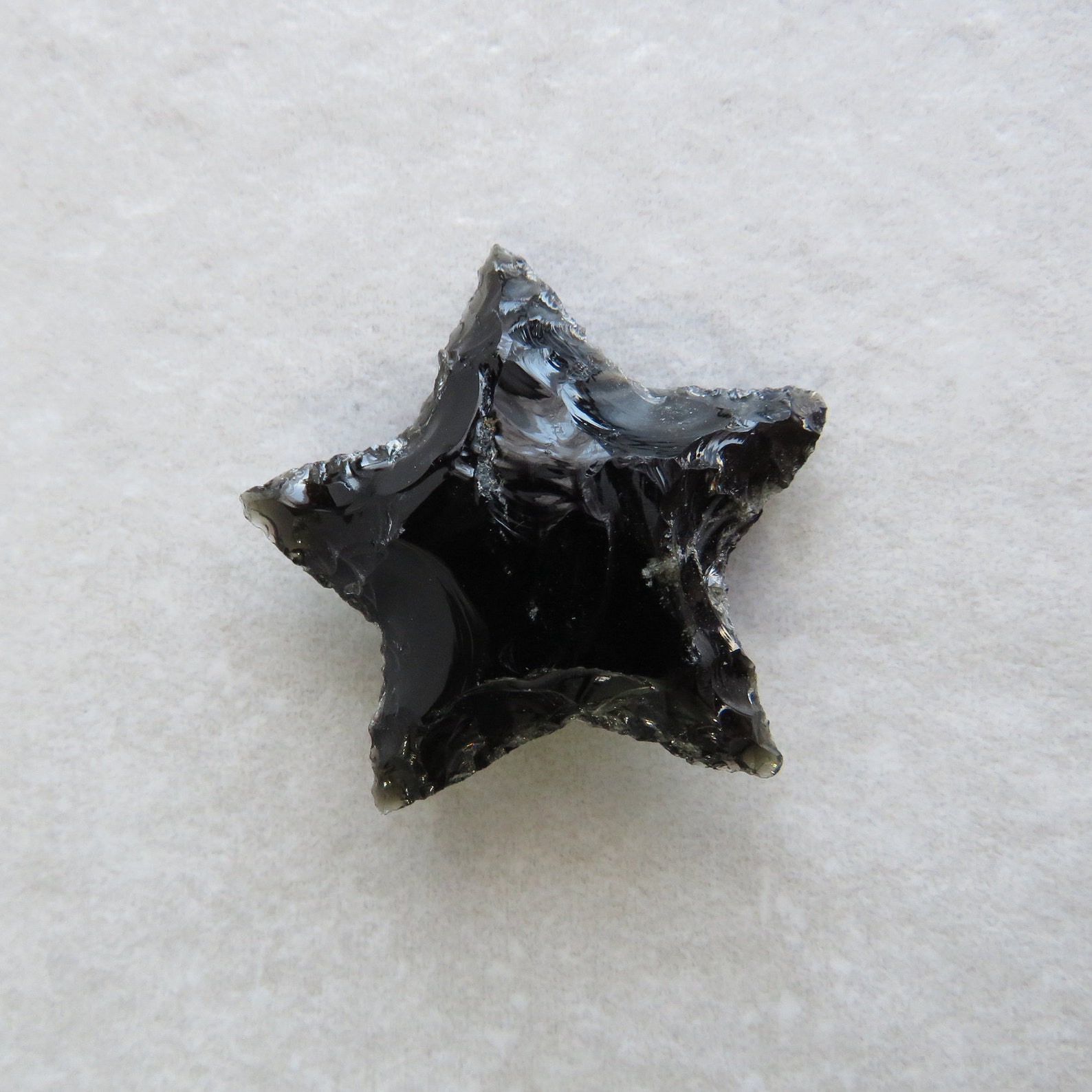 Natural Obsidian Carved Star 8.04g 35.8mm x 36.5mm | Etsy