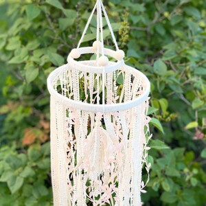 Baby Girl Nursery Mobile Lace Ribbon Dainty Whimsical Bedroom Infant ...