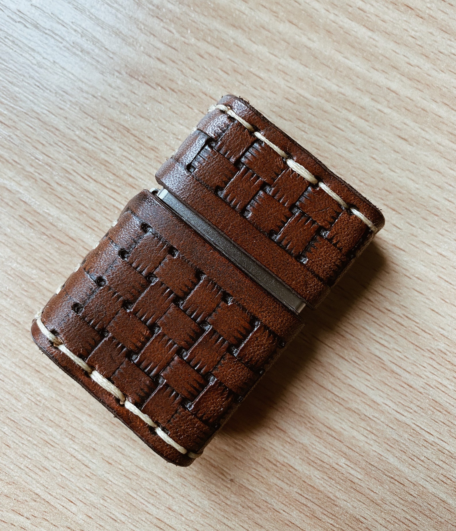 Elegant Brown Leather Pouch/zippo Case/Compatible With Zippo | Etsy