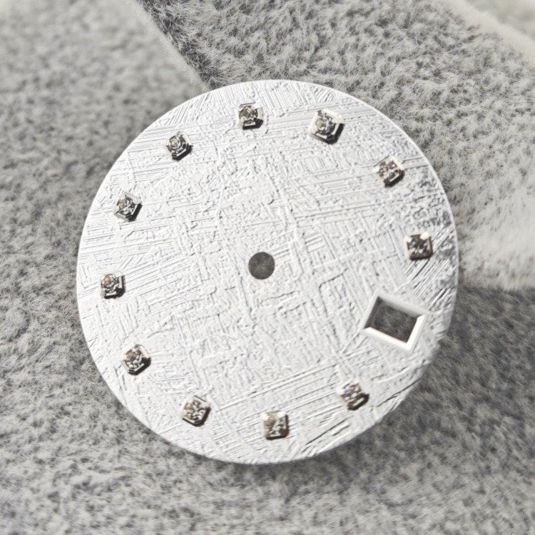 Customized Vintage Modified NH35 Watch Dial Meteorite Pattern Dial With ...