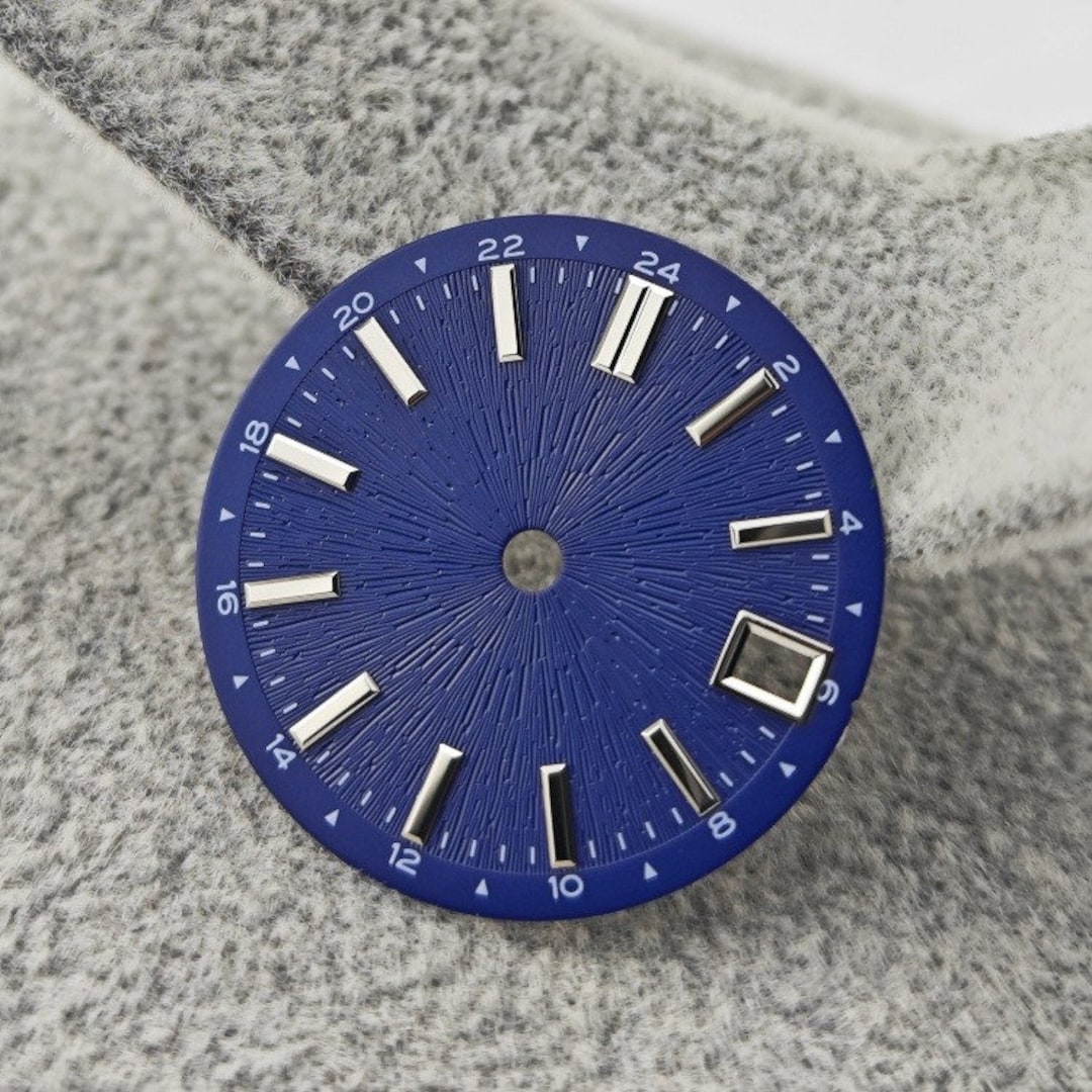 Customized Modified NH34 Dial Blue Black White Fits NH35 Mechanical ...