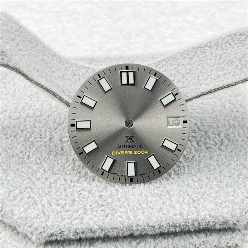 Vintage Modified Sunburst Watch Dial Blue Green White With Green ...