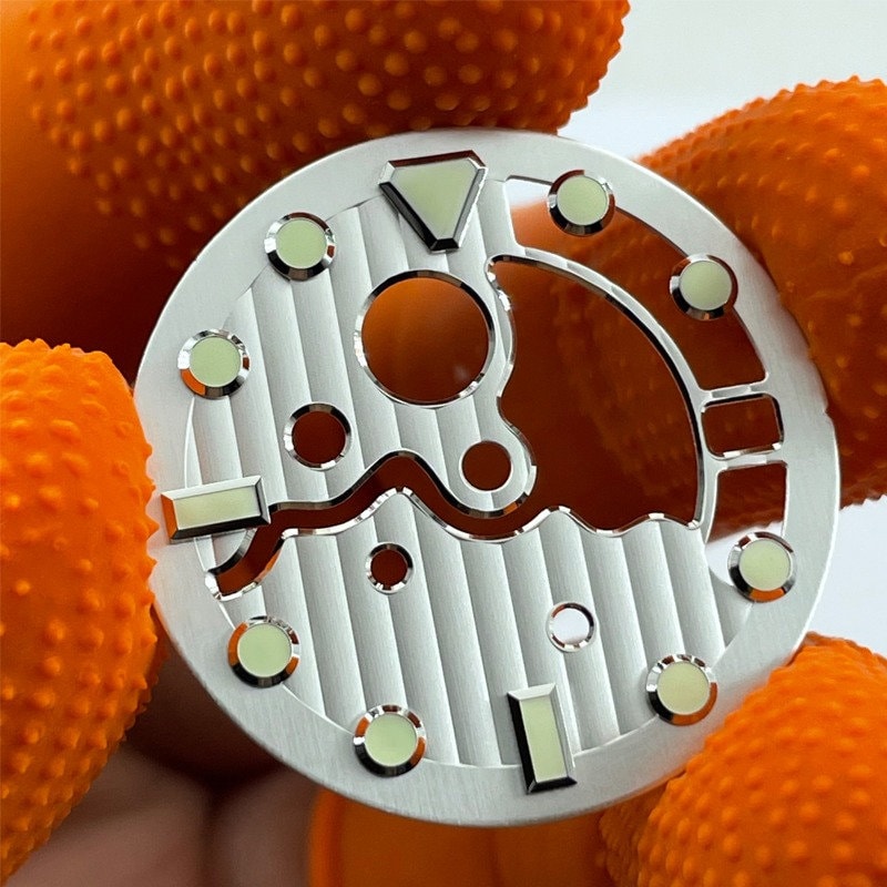 Skeleton Dial Blue NH35 Movement High-end Modification Dial Face 28.5mm ...