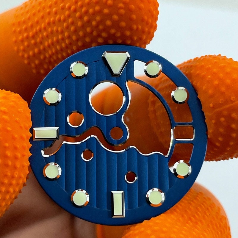 Skeleton Dial Blue NH35 Movement High-end Modification Dial Face 28.5mm ...