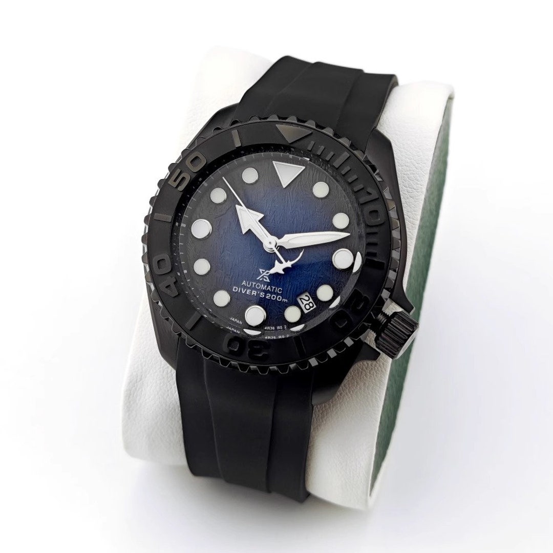 Customized Watches NH35 Mechanical Watches Modified Green Luminous ...