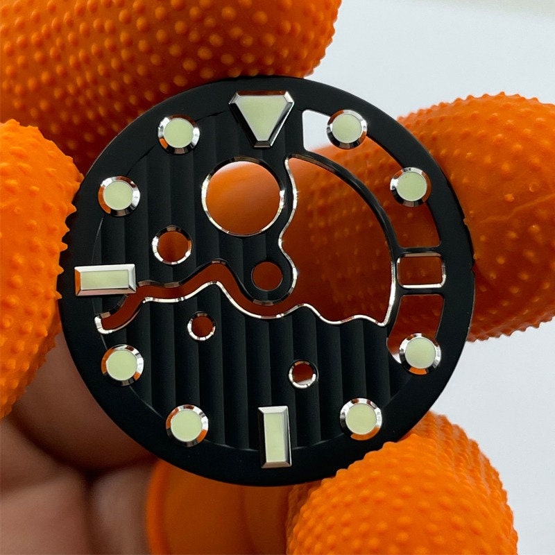 Skeleton Dial Blue NH35 Movement High-end Modification Dial Face 28.5mm ...