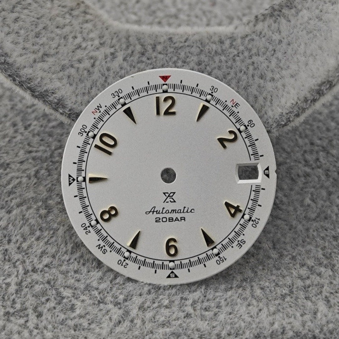 Customized Modification NH35 Dial Vintage Watch Face Green Luminous for ...