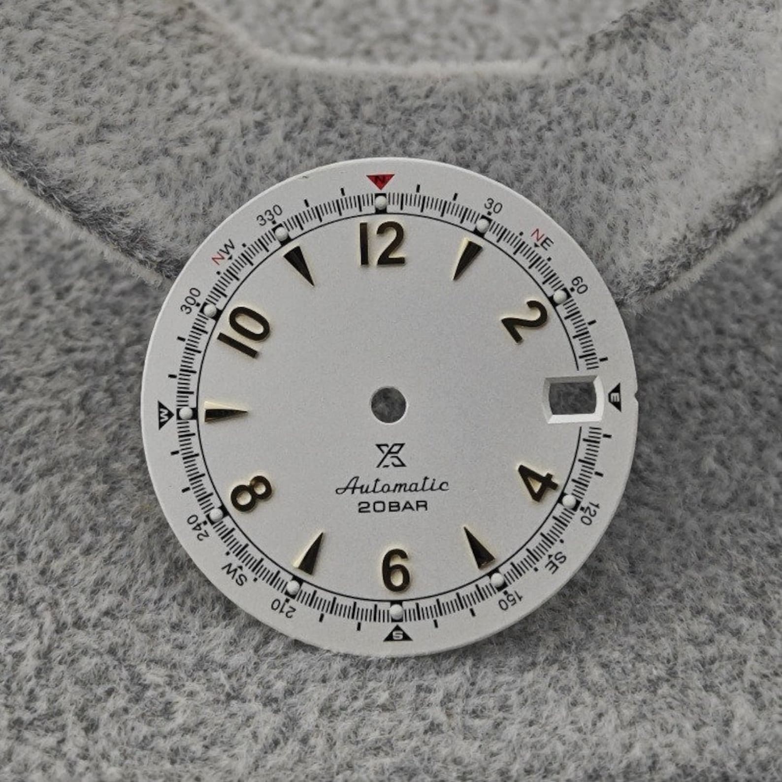 Customized Modification NH35 Dial Vintage Watch Face Green Luminous for ...