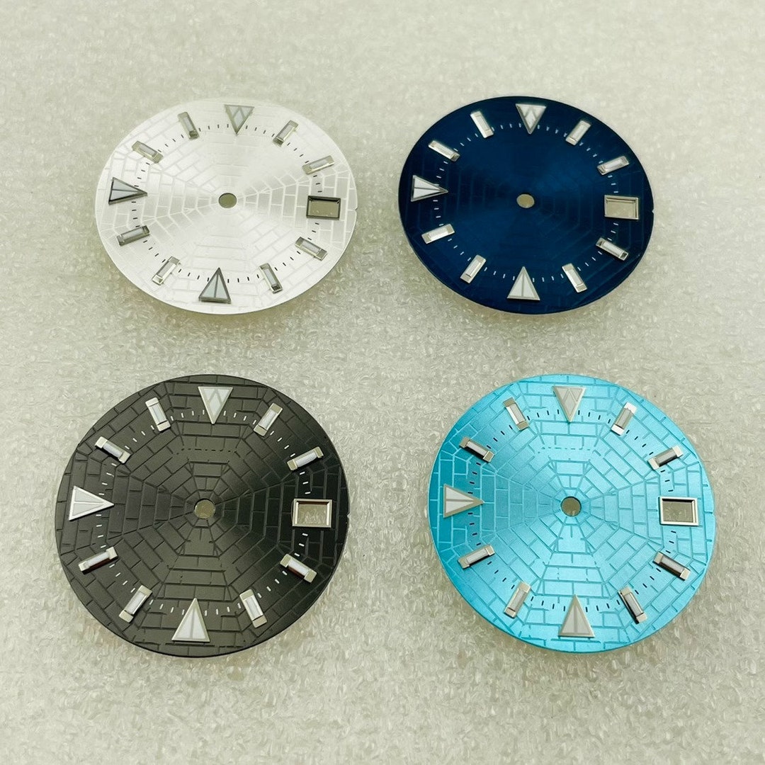 Customized Watch Parts NH35 Dial Checkered Diameter 28.5mm Suitable for ...