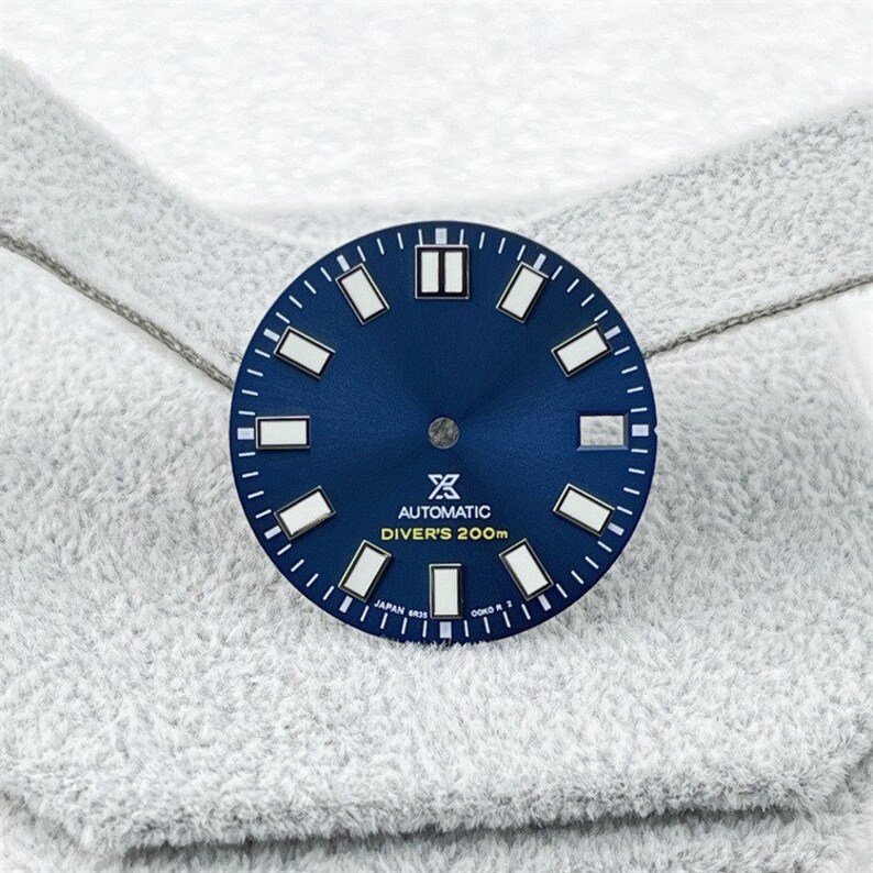 Vintage Modified Sunburst Watch Dial Blue Green White With Green ...