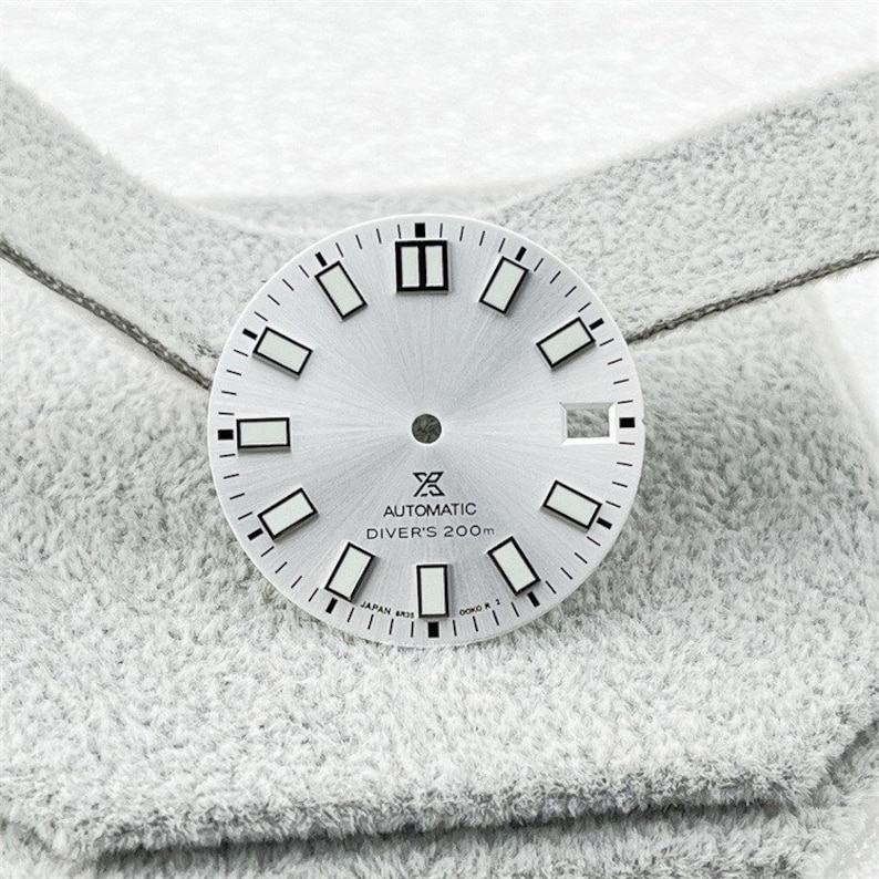 Vintage Modified Sunburst Watch Dial Blue Green White With Green ...