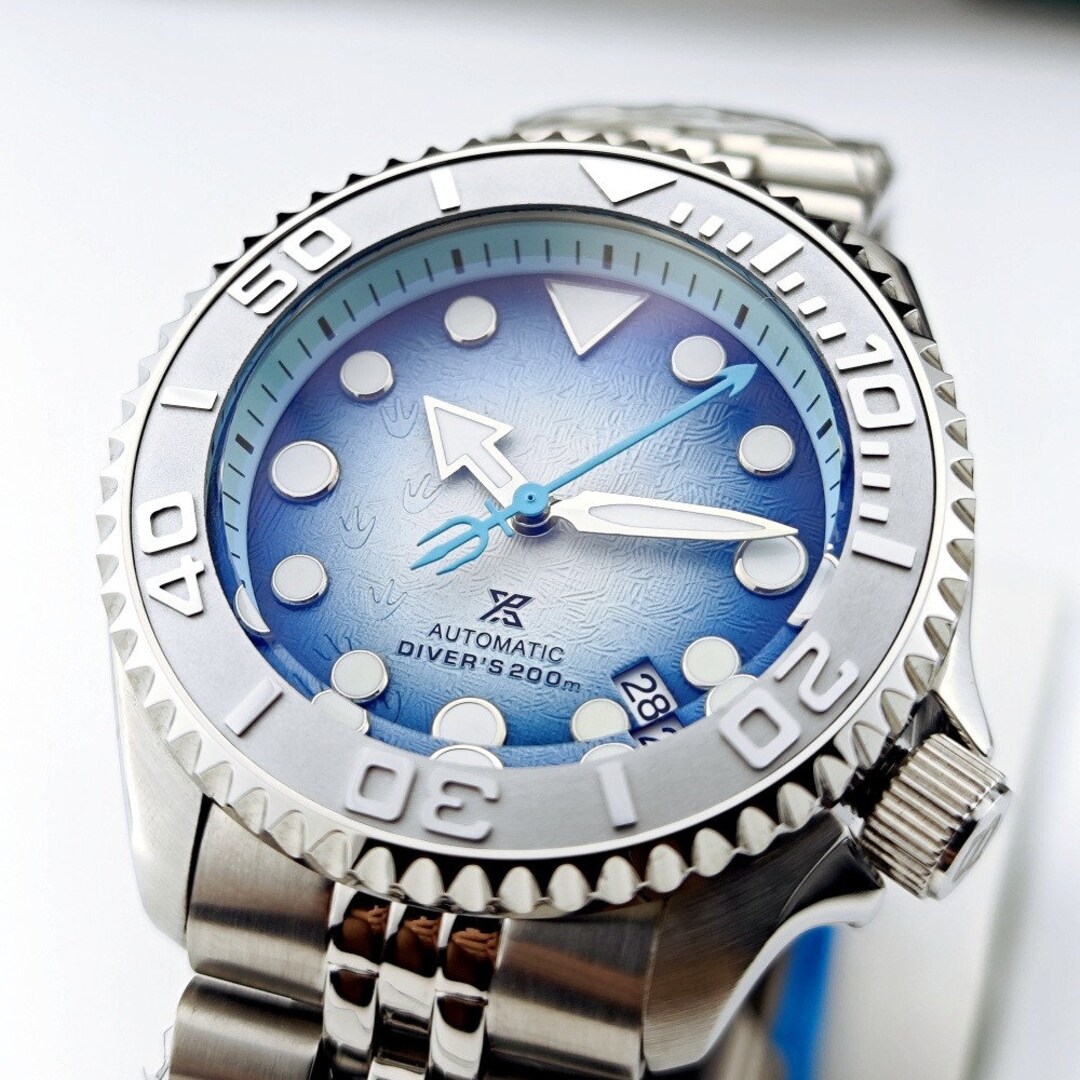 Customized Watches NH35 Mechanical Watch Luminous Dial MOD Green ...