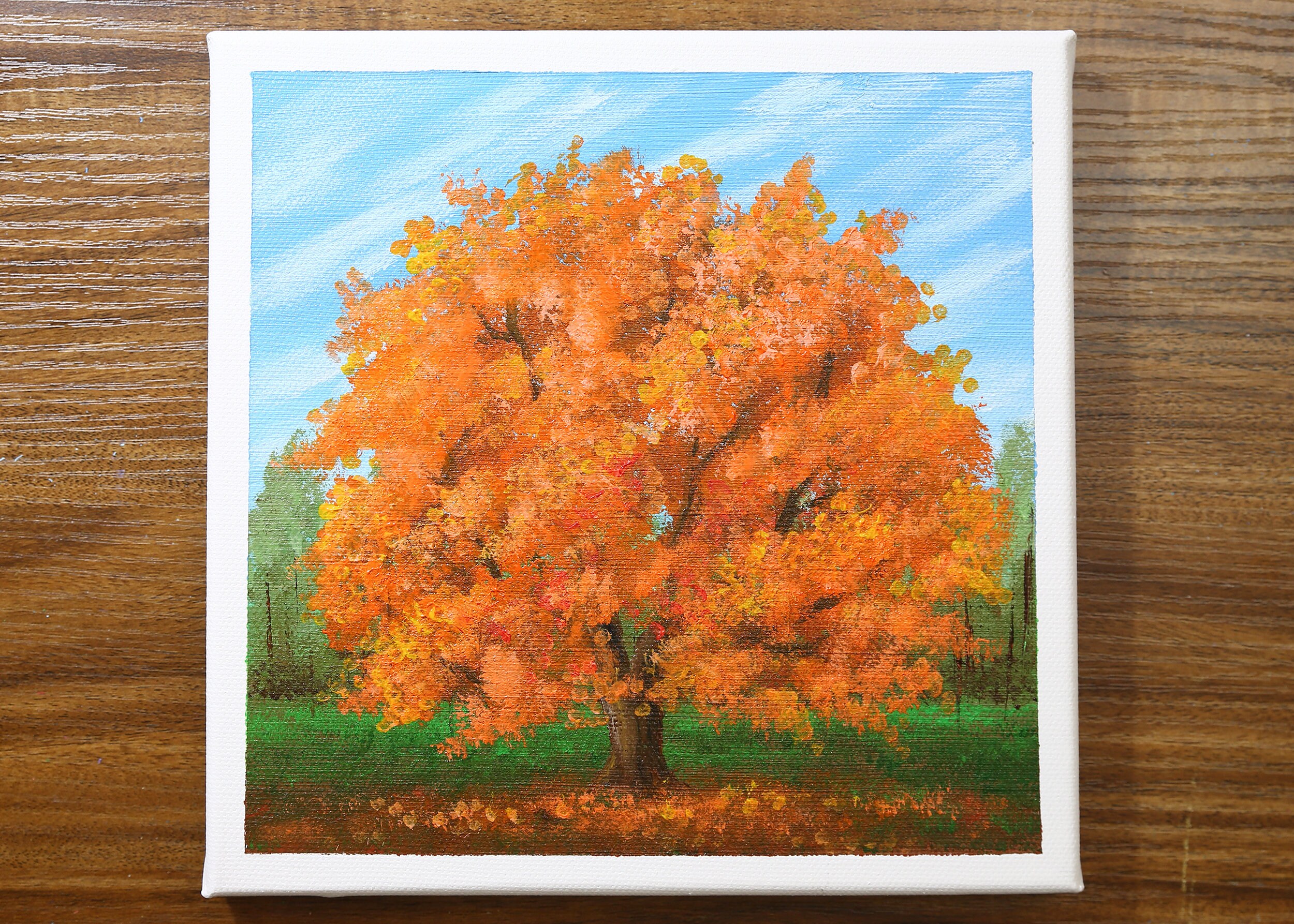Maple Tree Acrylic Painting on Canvas 1031 - Etsy